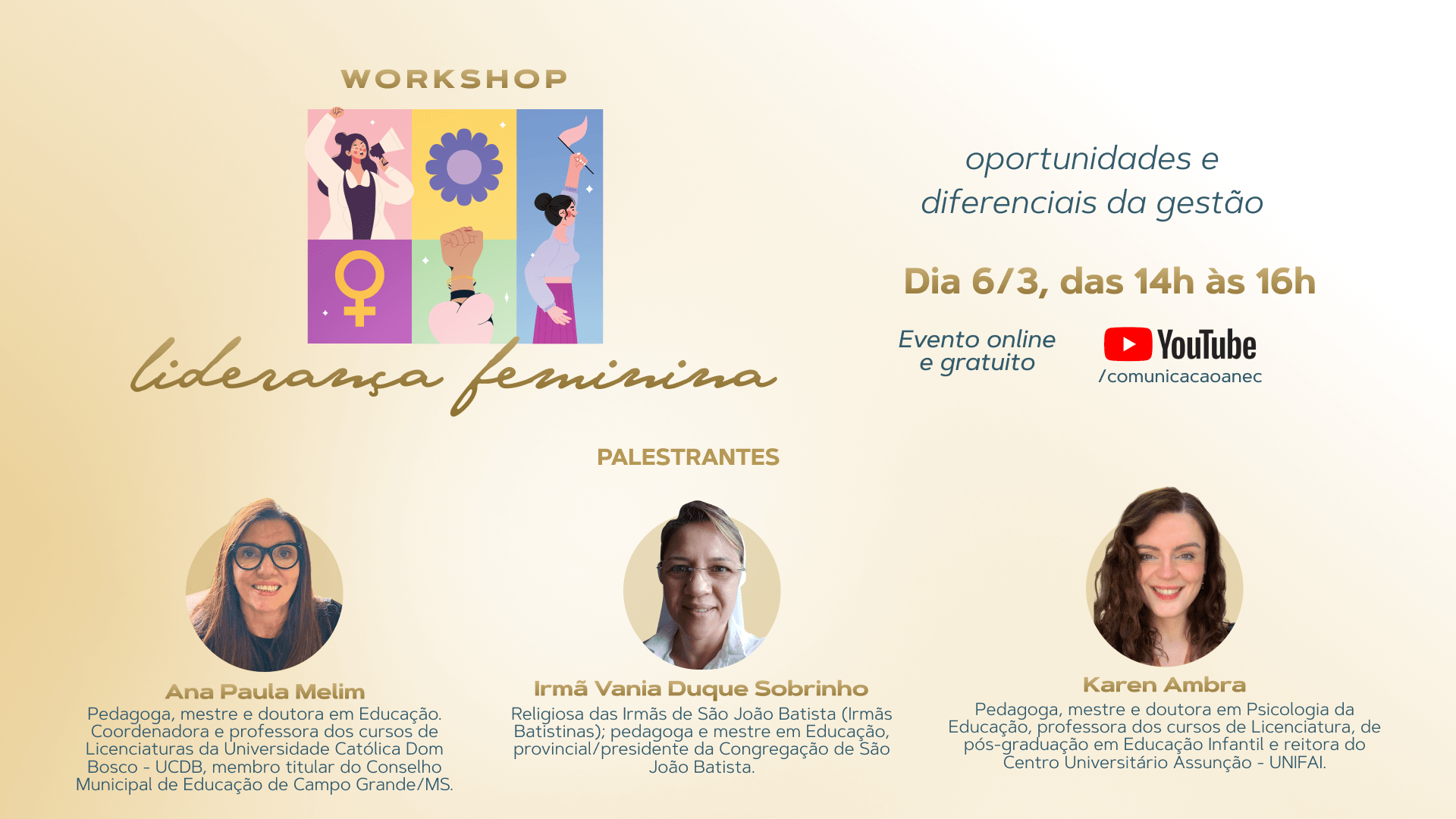 Workshop Liderança Feminina – oportunidades e diferenciais da gestão - ANEC