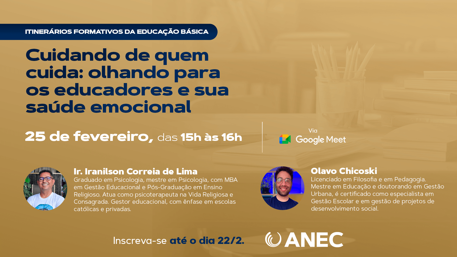 [LIVE] Cuidando de quem cuida: olhando para os educadores e sua saúde ...