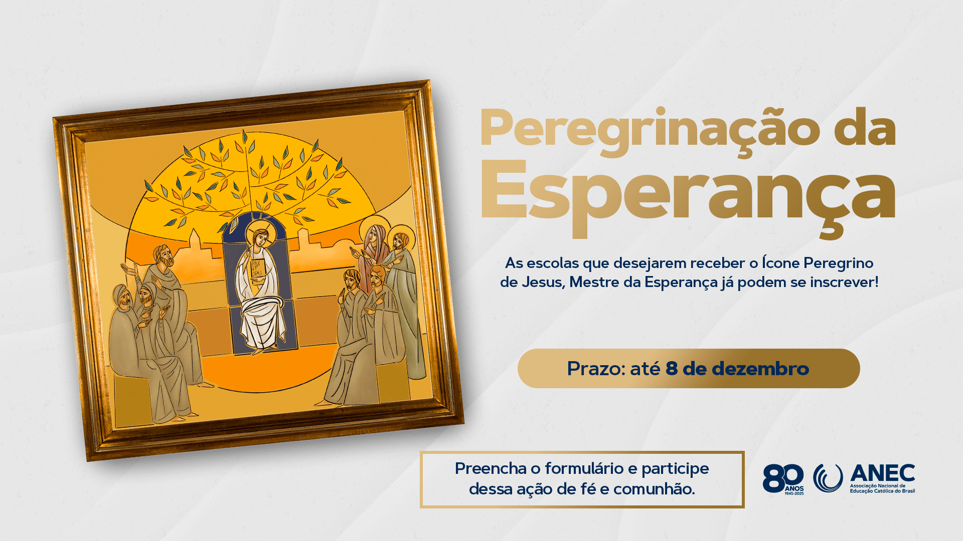 Peregrinação da Esperança 2025-2027 | Prazo prorrogado - ANEC
