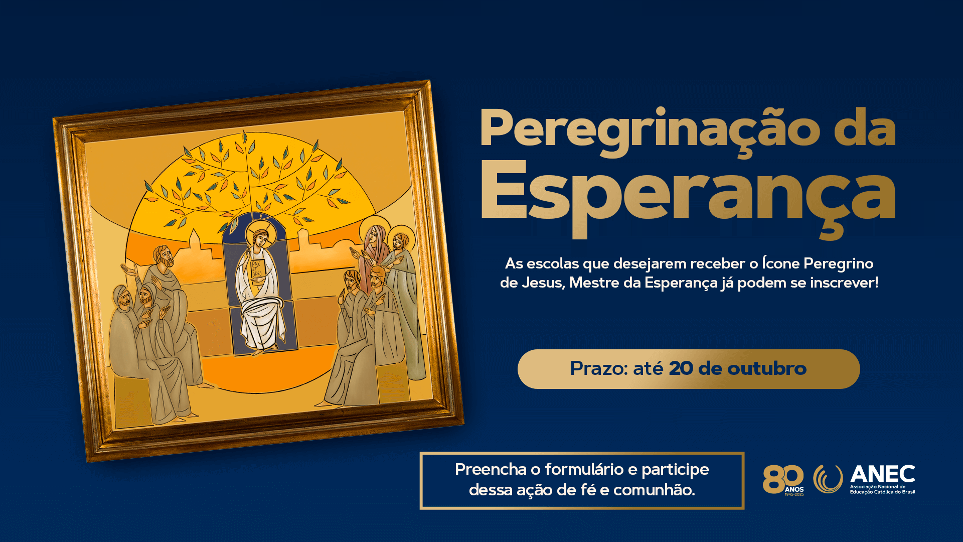 Peregrinação da Esperança 2025-2027 | Prazo prorrogado - ANEC