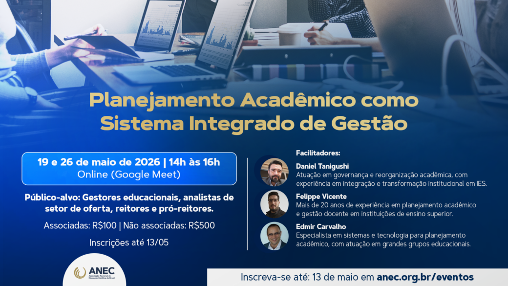 Curso Planejamento acadêmico como Sistema Integrado de Gestão - ANEC